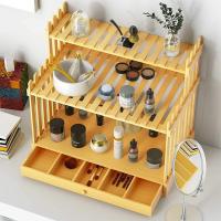 China Sustainable Bamboo Spice Rack 3 Tier Multifunction Rectangle Storage Kitchen Customizable for sale
