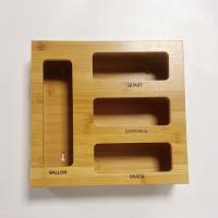 China Versatile Bamboo Ziplock Bag Storage Organizer for Kitchen Countertop Classification for sale