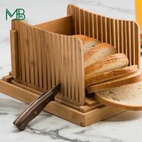 China Supply Bamboo Bread Slicing Machine with Multifunctional Design 34cm x 24cm x 21cm for sale