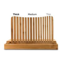 China Supply Bamboo Bread Slicing Machine with Multifunctional Design 34cm x 24cm x 21cm for sale