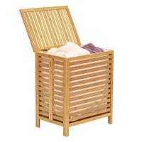 China Foldable Bamboo Bathroom Rattan Storage Laundry Hamper Clothes Basket for sale