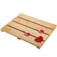 China Stable Design Non-Slip Bamboo Bathroom Mat with Customized Logo and CE / EU Certificate for sale