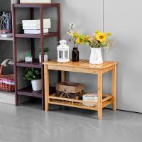 China Transform Your Shower Experience with this Bamboo Shower Bench Stool and Storage Shelf for sale