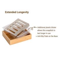 China 3Pcs Natural Bamboo Soap Dispenser Set Customized for Bathroom for sale