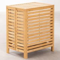 China EU Certified Bamboo Laundry Storage Hamper Collapsible Waterproof for sale