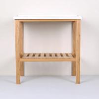 China 100% Natural Bamboo Vanity Cabinet Sink Unit Small Furniture Custom for sale