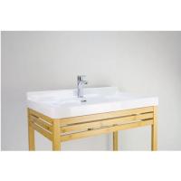 China Sustainable Bathroom Bamboo Vanity Sink Cabinet Customized for sale
