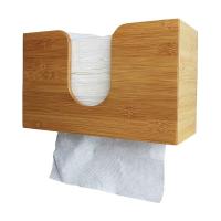 China EU Certificate Natural Bamboo Tissue Box Cover Holder Bathroom for sale