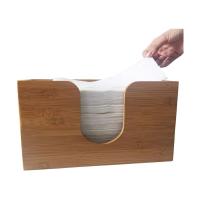 China EU Certificate Natural Bamboo Tissue Box Cover Holder Bathroom for sale