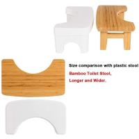 China EU Certified Toilet Bamboo Wood Bathroom Step Stool For Kids for sale
