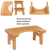 China EU Certified Toilet Bamboo Wood Bathroom Step Stool For Kids for sale