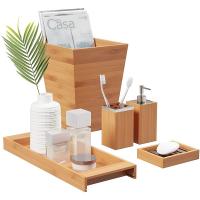 China Sustainable Bamboo Bathroom Organizer Storage Unit Custom for sale