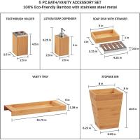 China Sustainable Bamboo Bathroom Organizer Storage Unit Custom for sale