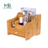China Functional Style Bamboo Makeup Storage With Drawers for Office and Jewelry Supplies for sale