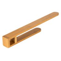 China Self Adhesive Bathroom Storage Rack Bamboo Towel Rack Holder No Drilling for sale