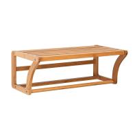 China ODM Sustainable Bamboo Towel Rail Rack Wall Mounted Shelf for sale