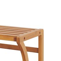 China ODM Sustainable Bamboo Towel Rail Rack Wall Mounted Shelf for sale
