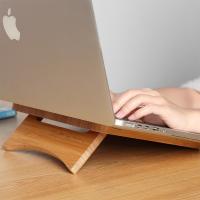 China Foldable Adjustable Bamboo Laptop Stand Tablet Holders Oem for sale
