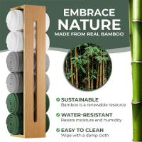 China Wooden Bamboo Bathroom Storage Rack Towel Shelf Eco Friendly for sale