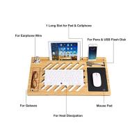 China Sustainable Portable Bamboo Laptop Desk Tray Stand Single Tier for sale
