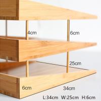 China Natural Bamboo Desk File Organizer for Office Paper and Magazine Storage Solution for sale