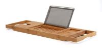 China Home Furniture Bamboo Extendable Bath Caddy Bathtub Tray Customized for sale