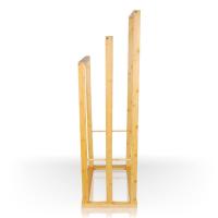 China Large Three Tier Bamboo Drying Rack Towel Storage For Bathroom Custom for sale