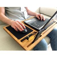 China Portable Bamboo Laptop Desk Stand The Perfect Addition to Your Modern Bedroom for sale