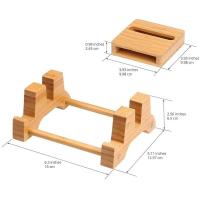 China Natural Bamboo Adjustable Laptop Stand Office Furniture ODM for sale