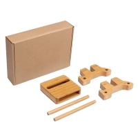 China Natural Bamboo Adjustable Laptop Stand Office Furniture ODM for sale