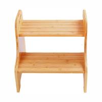 China Toddlers Kids shower Bathroom Footstool For Shaving Legs Bamboo Wood for sale