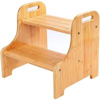 China Toddlers Kids shower Bathroom Footstool For Shaving Legs Bamboo Wood for sale