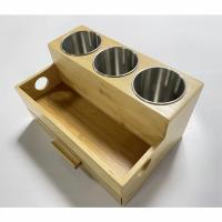 China Natural Bamboo Hair Styling Tool Organizer For Makeup Bathroom for sale