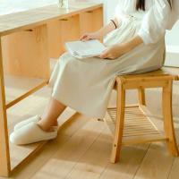 China FSC Certificated Non Slip Bamboo Shower Bench Waterproof Seat Towel Holder for sale