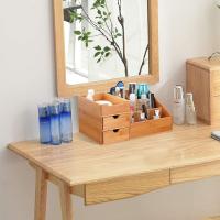China Accessories Storage Customized Logo Multi-small Space Bamboo Storage Box for Hotel for sale