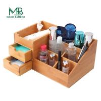 China Accessories Storage Customized Logo Multi-small Space Bamboo Storage Box for Hotel for sale
