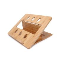 China Affordable Sustainable Bamboo Foldable Laptop Holder for Desk Portable in Living Room for sale