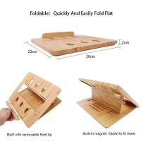 China Affordable Sustainable Bamboo Foldable Laptop Holder for Desk Portable in Living Room for sale