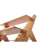 China Natural Standing Type Installation 2-Layer Raising Bracket Desk Shelf for Office Home for sale