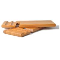 China Custom Sustainable Bamboo Folding Laptop Stand Tablet Stand holder for sale