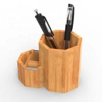 China Organize Your Office Desk with this Multifunctional Bamboo Stylus Holder 11.4*7.8*9cm for sale