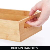 China Maximize Your Pantry Cabinet Space with Bamboo Container Bin Drawer Organizer Load 5-10kg 43x30.5x5cm for sale