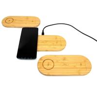 China Portable USB Charger Station Customized Bamboo Dock Charging Stand Holders for Storage for sale