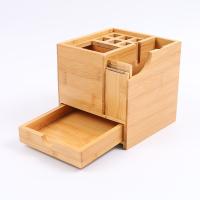 China 100% Natural Bamboo Wood Office Desk Storage with 1 Drawer Modern Style and Affordable for sale