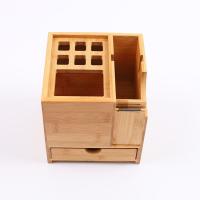 China 100% Natural Bamboo Wood Office Desk Storage with 1 Drawer Modern Style and Affordable for sale