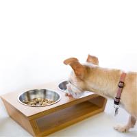 China Multifunctional Design Make Your Pet Eat with Ease Regulated Raised Stainless Steel Feeder for sale