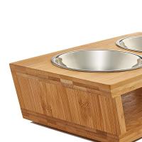 China Multifunctional Design Make Your Pet Eat with Ease Regulated Raised Stainless Steel Feeder for sale