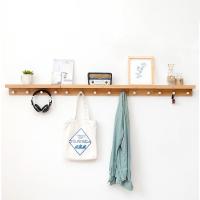 China Expandable Wall Mounted Bamboo Towel Rack with Shelf The Essential Storage Solution for sale