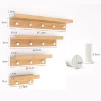China Expandable Wall Mounted Bamboo Towel Rack with Shelf The Essential Storage Solution for sale