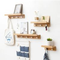 China Expandable Wall Mounted Bamboo Towel Rack with Shelf The Essential Storage Solution for sale